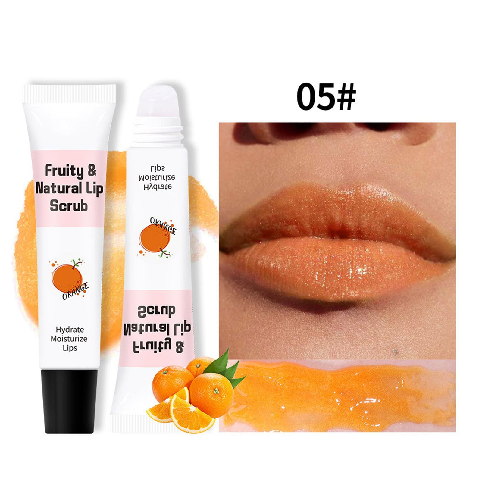 Ganfancp Fruity Lip Scrub, Exfoliating Lip Care Balm, Revitalize and ...