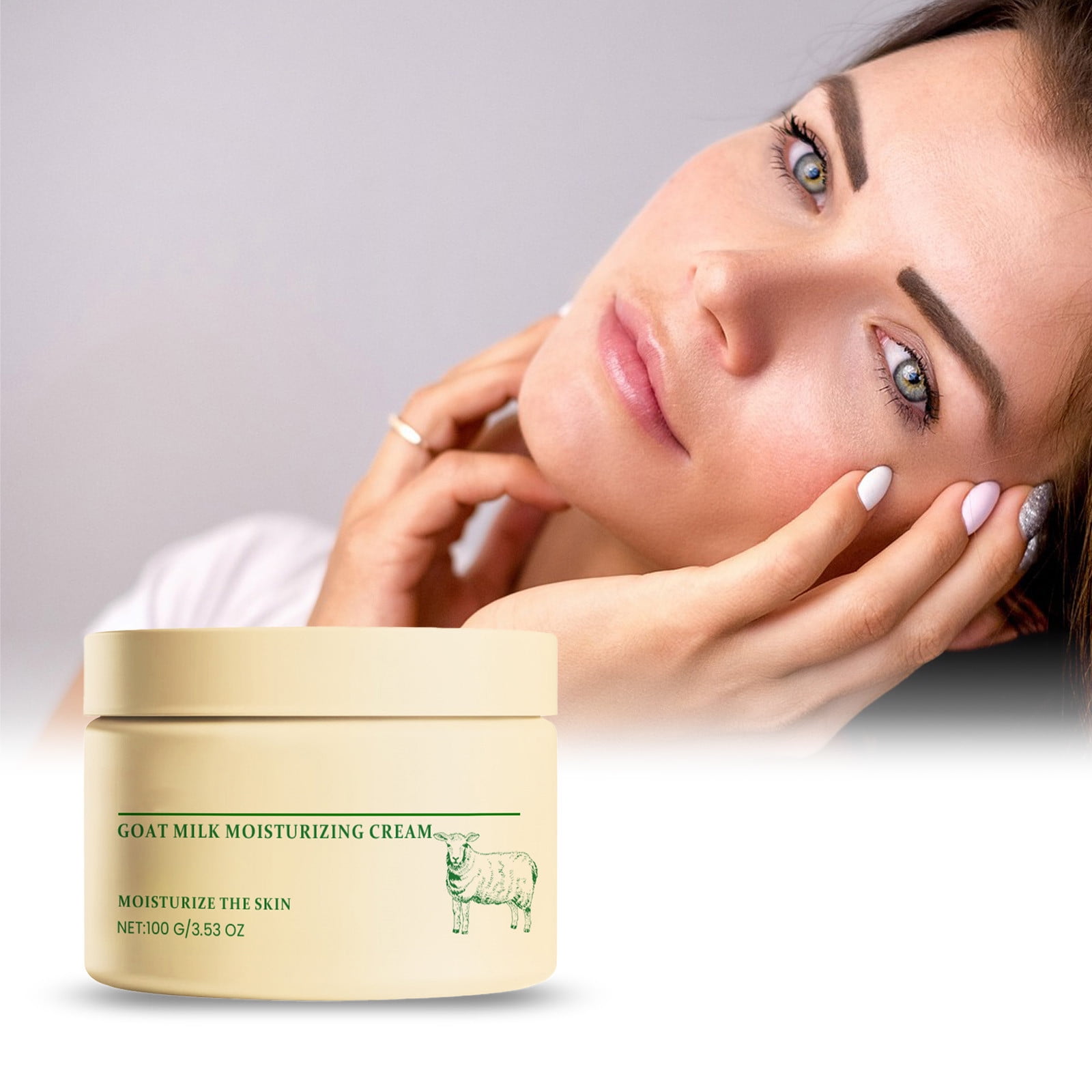 Ganfancp Goats Milk Cream, High Moisturizing Face Cream, Gentle ...