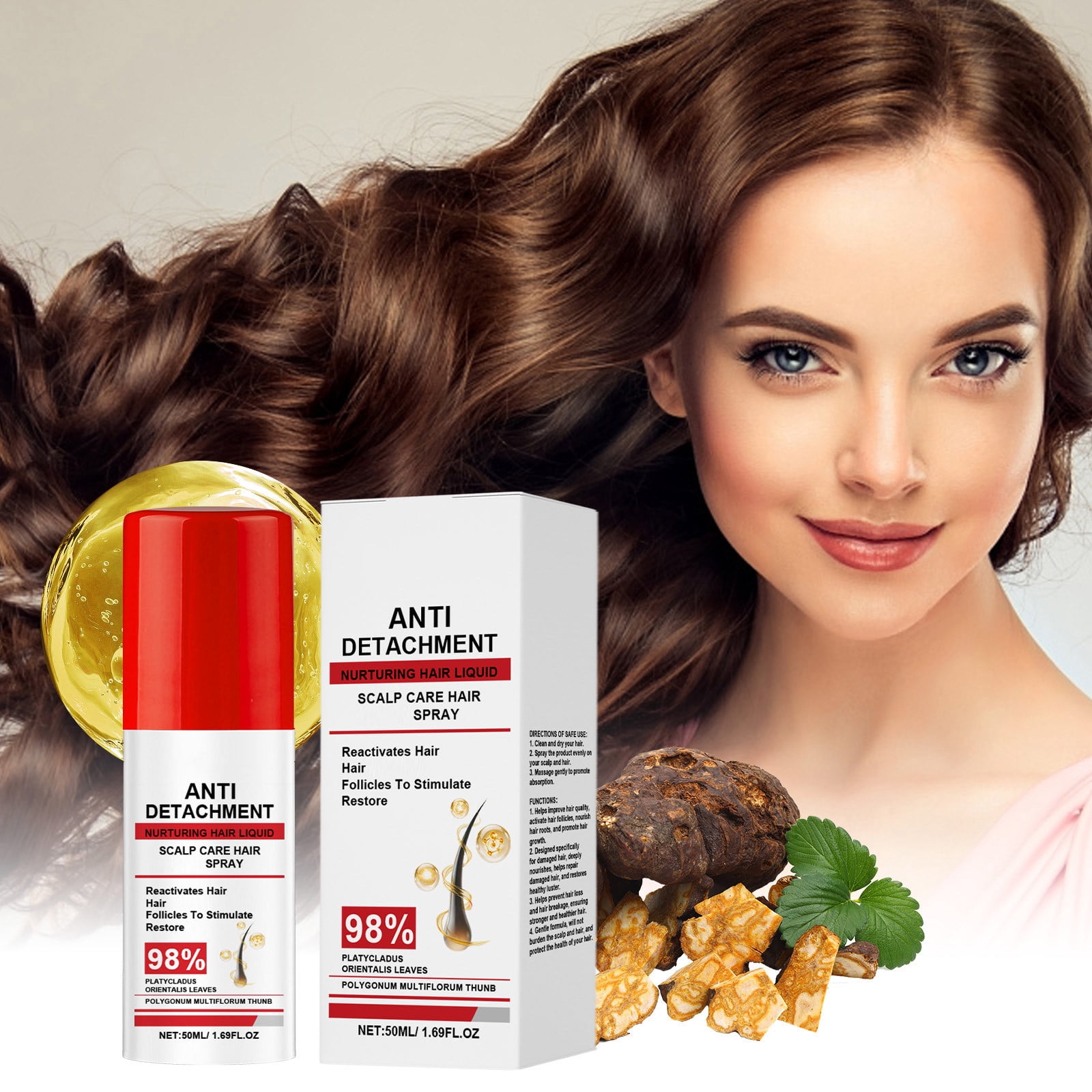 Ganfancp Hair Conditioner Spray, Nourishing Antihair Loss ...
