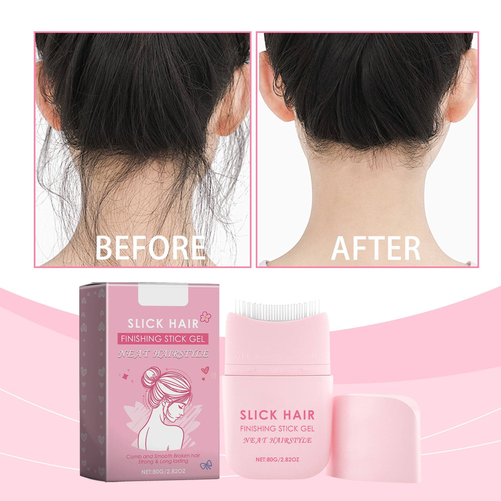 Ganfancp Hair Styling Cream, Comb & Conditioner Pair, Strong Hold ...