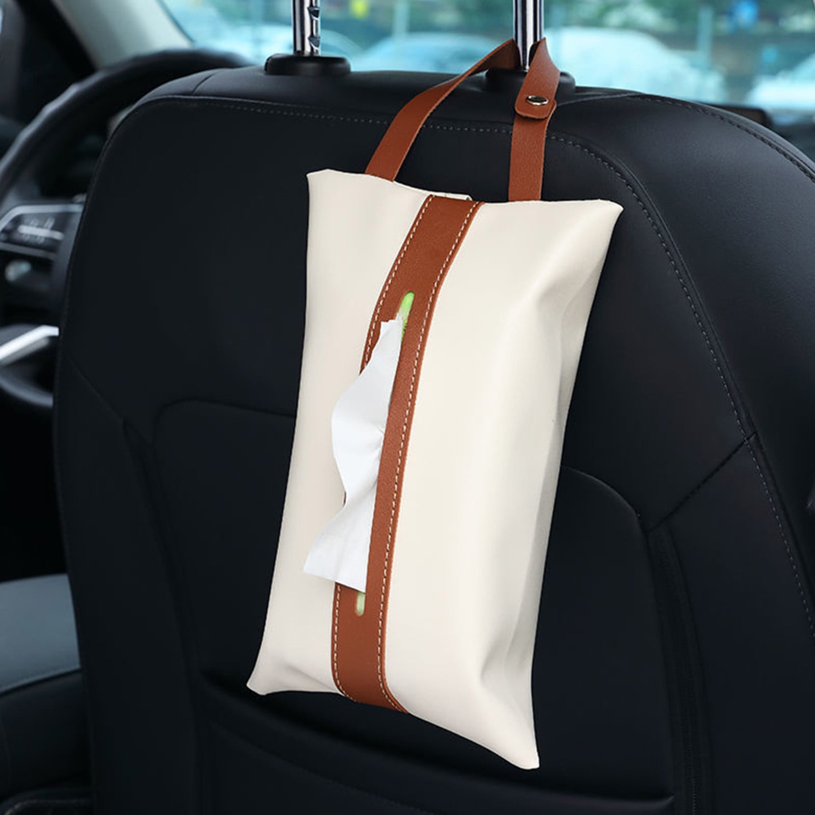 Ganfancp Hanging Leather Tissue Box, Stylish P.U Material, Dirtproof ...