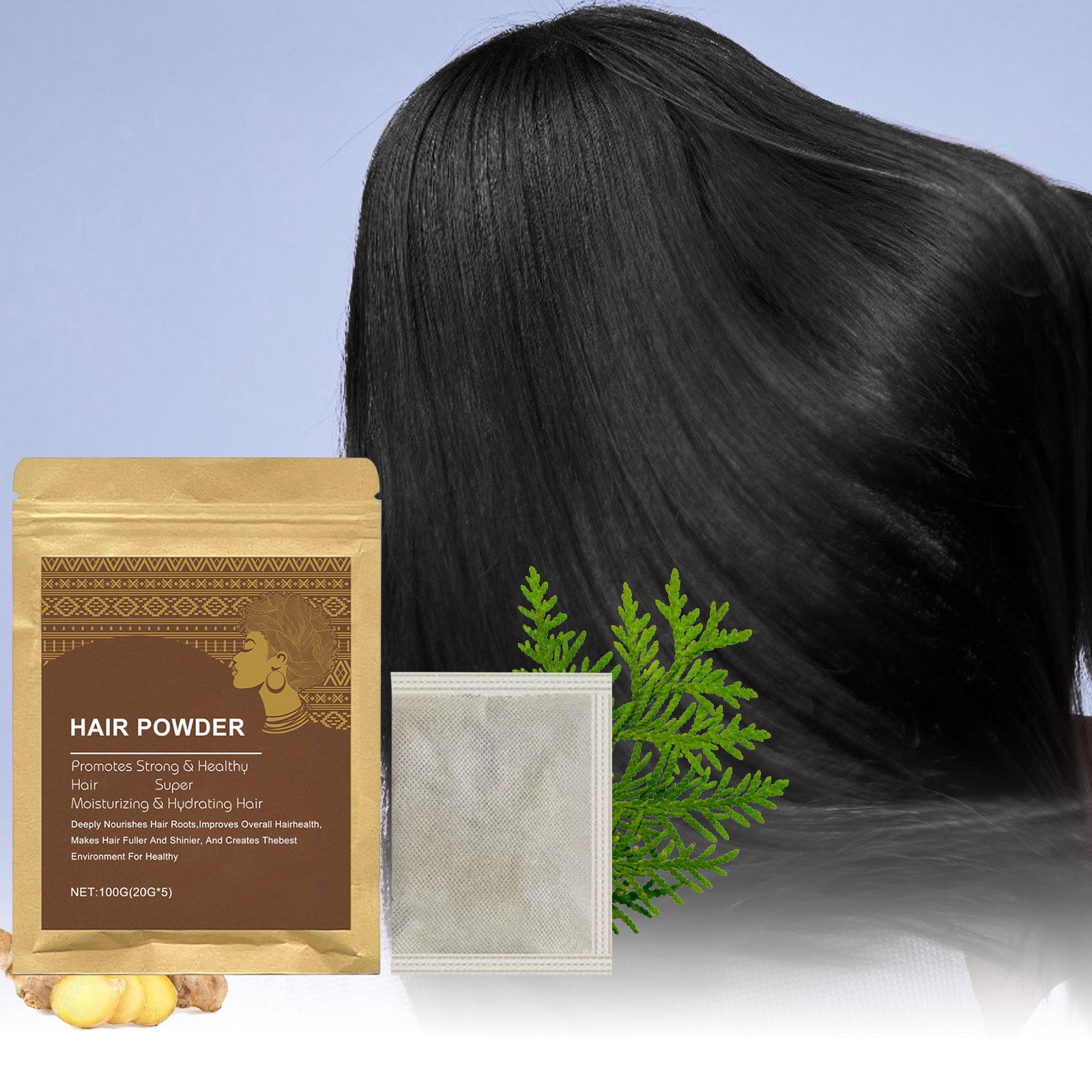 Ganfancp Herbal Hair Powder, Nourishing Shampoo Powder, Strengthening ...