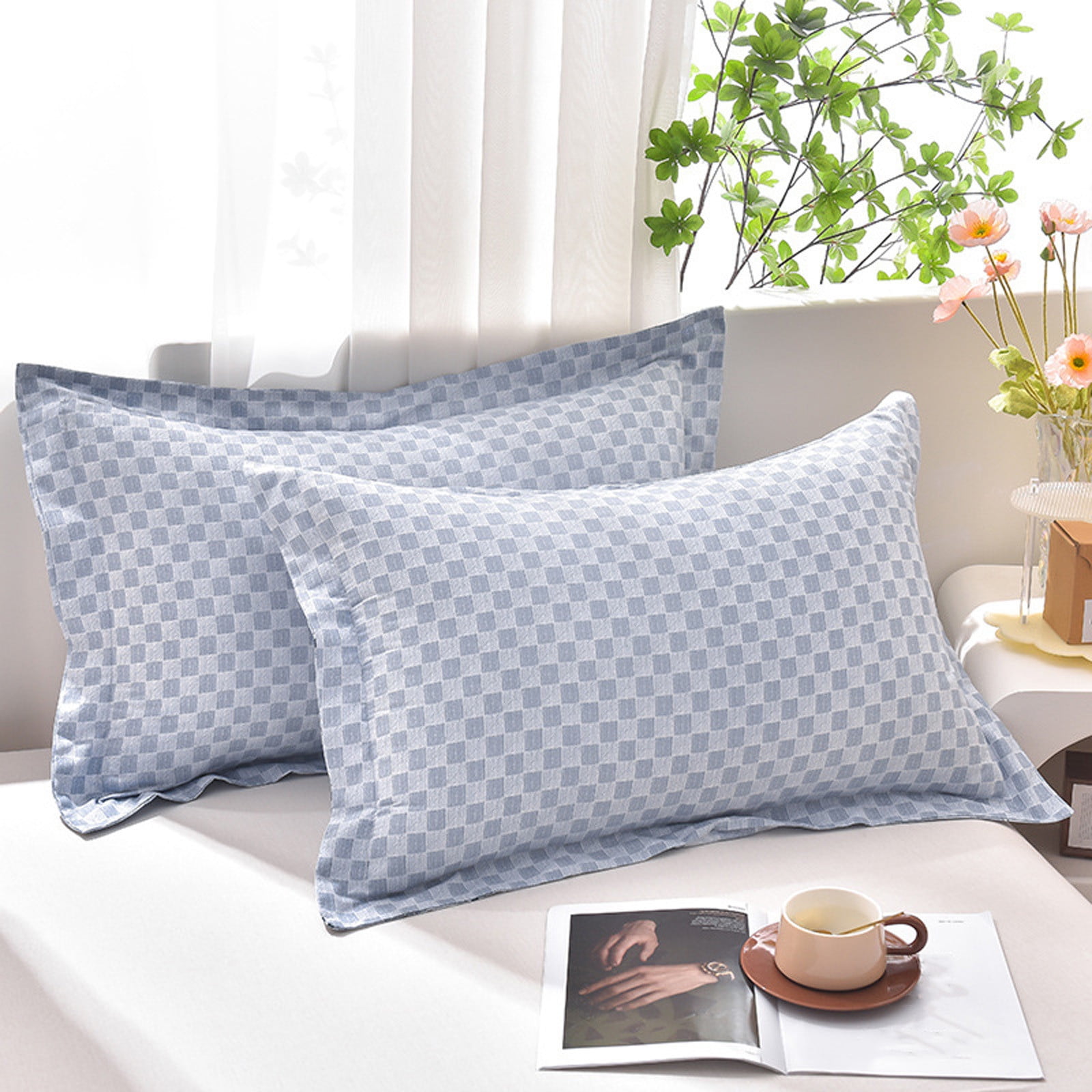 Ganfancp Hotel-Grade Pillow, Soft Velvet Core, Supportive Down Stuff ...