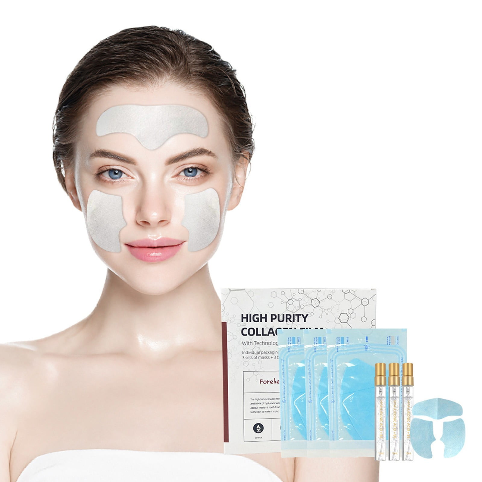 Ganfancp Hydrolyzed Collagens Patches, Revitalizing Neck Collagen Film ...