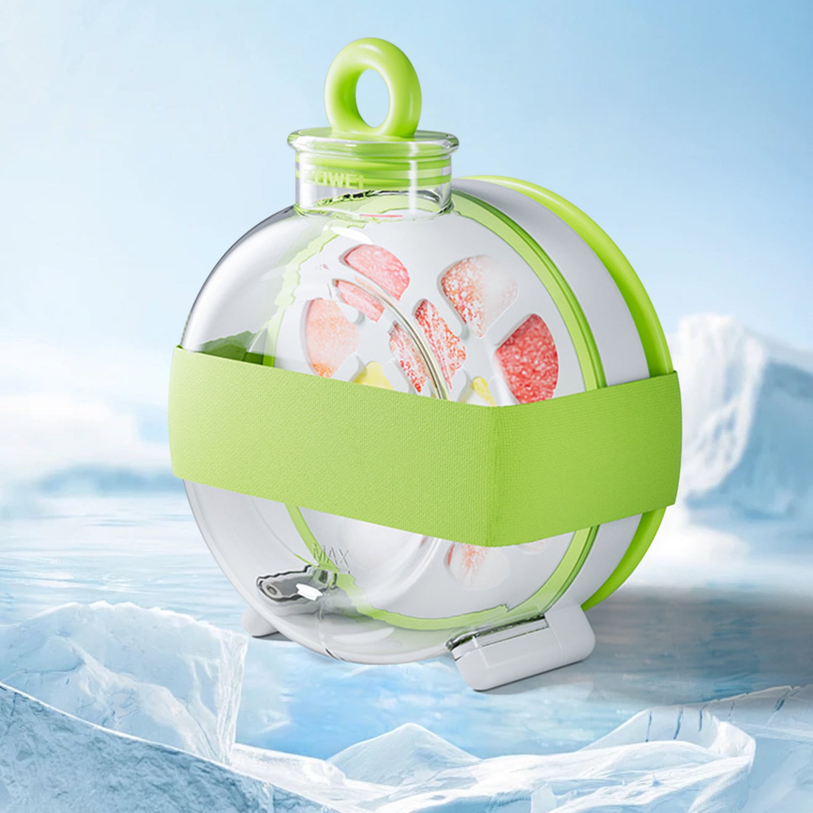 Ganfancp Ice Maker Tray, Release Press Plan, Built-In Straw for Easy ...