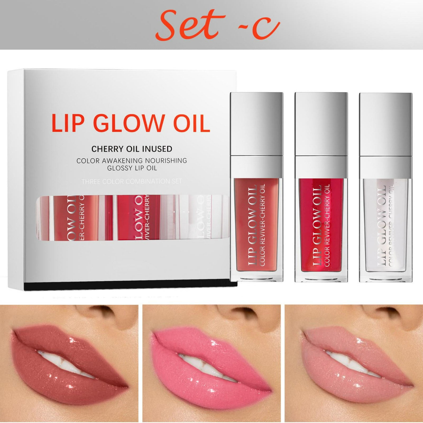 Ganfancp Lip Balm Set, Hydrating Transparent Lip Gloss, Glossy Finish ...
