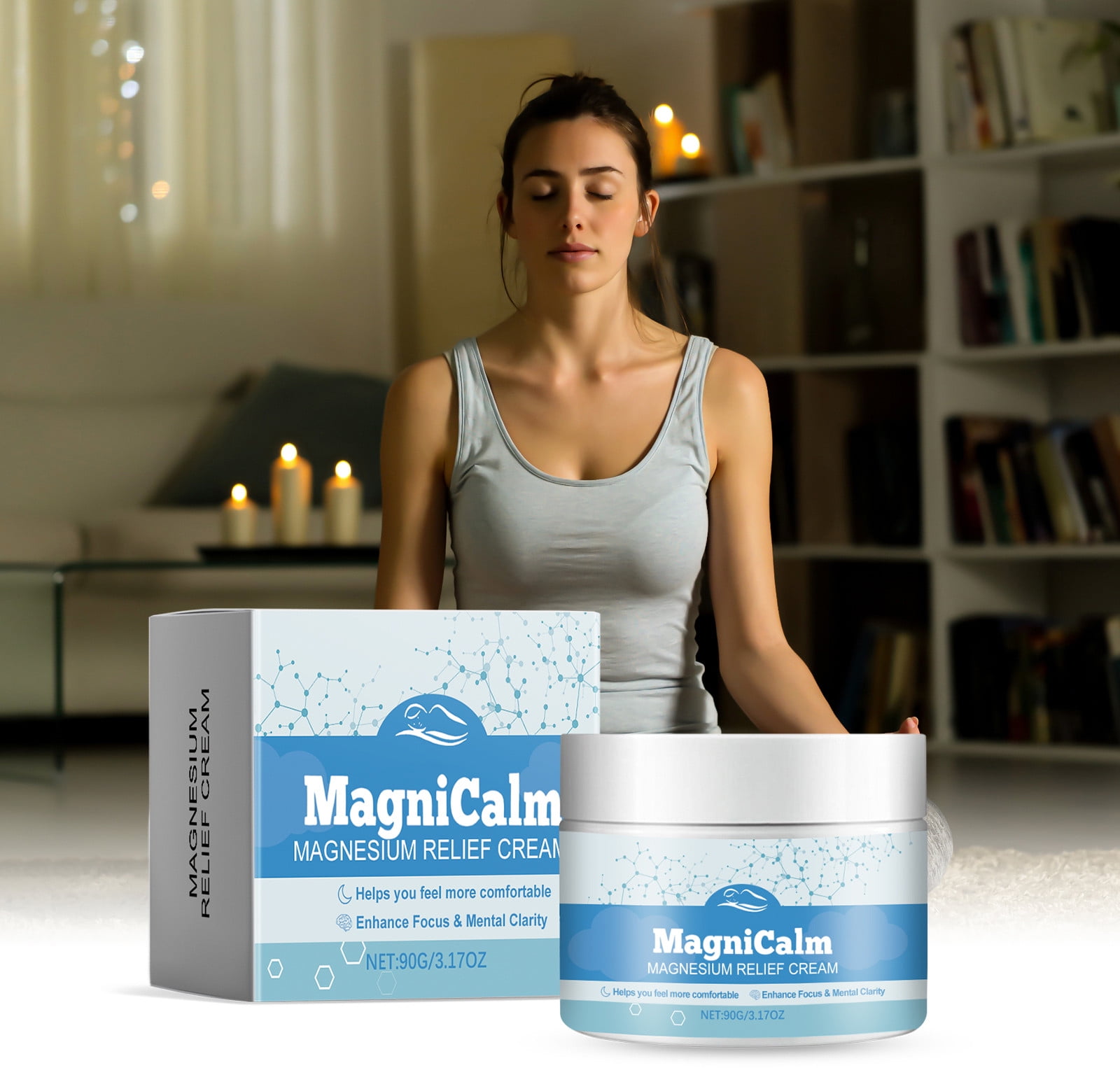 Ganfancp Magnesium Cream, Moisturizing Relaxation Lotion, Muscle ...