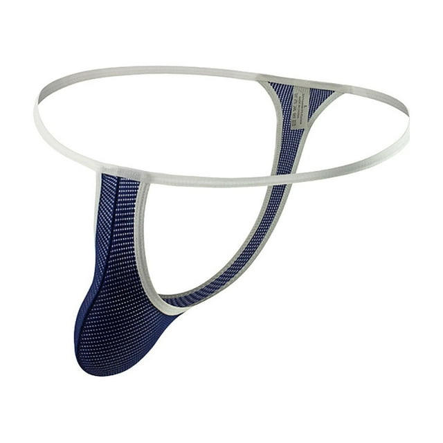 Ganfancp Mens Thongs Mens Summer Breathable Mesh Solid Color Thong