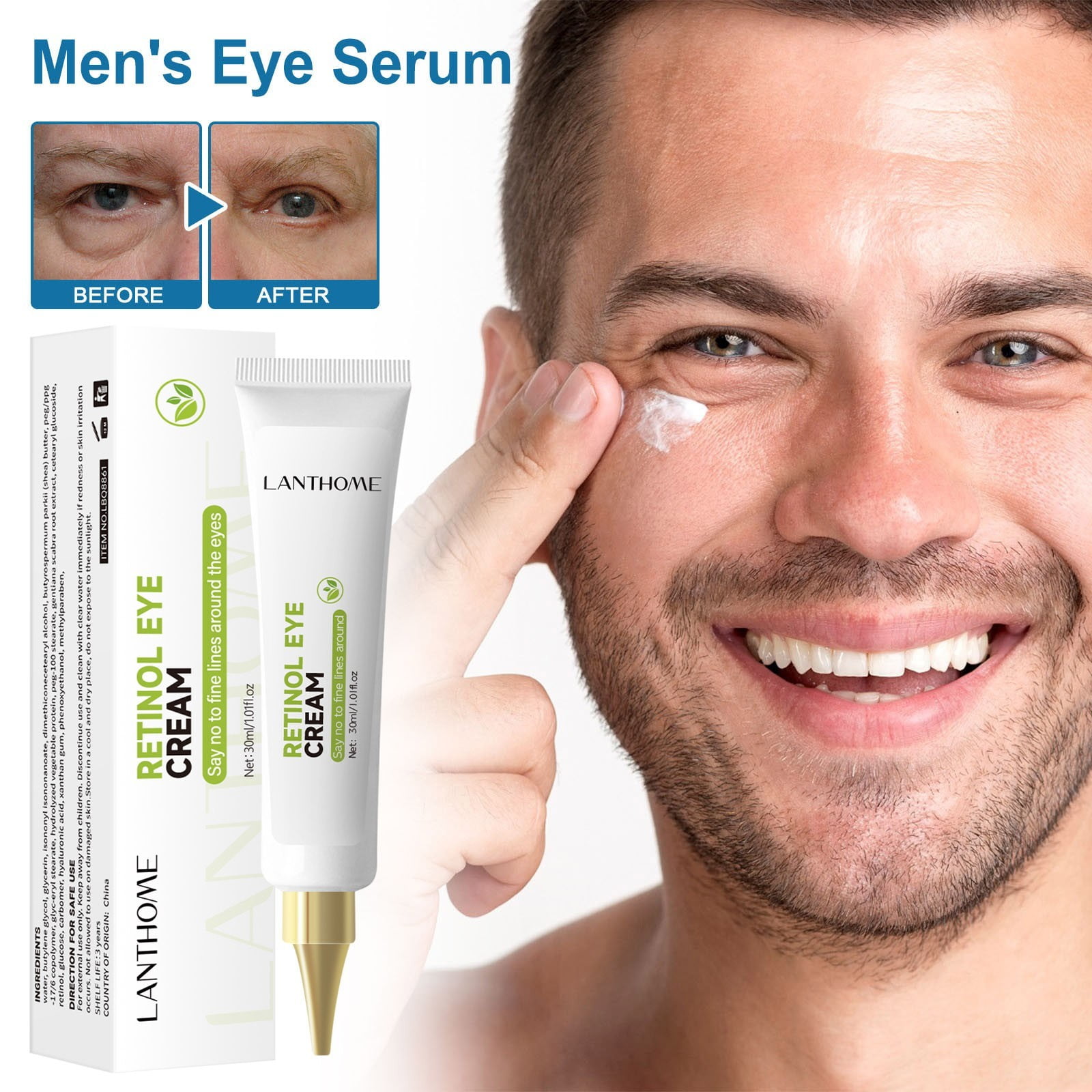 Ganfancp Peptide Eye Gel, Natural Ingredients Firming Serum, Tightening ...