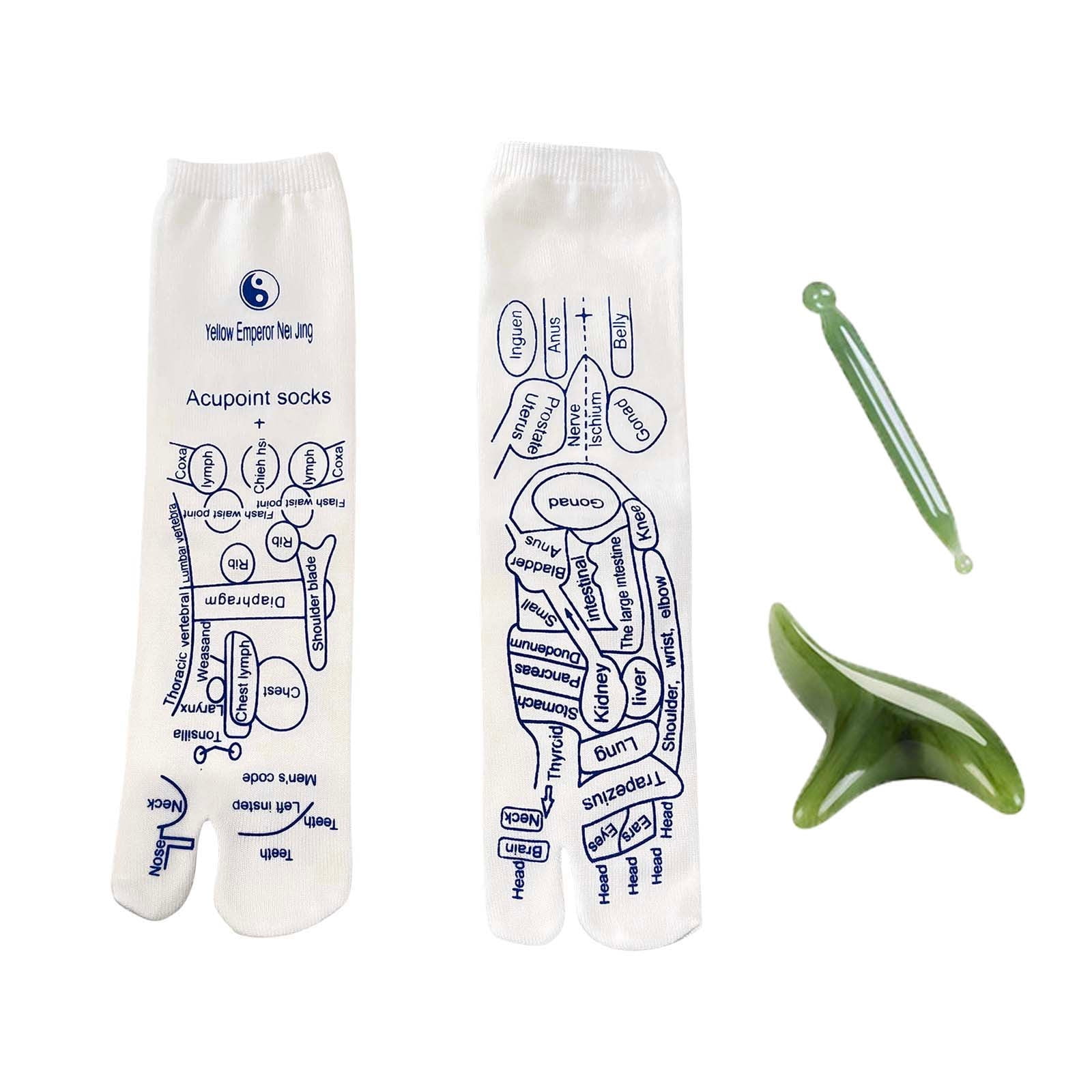 Ganfancp Reflexology Socks, Foot Pain Relief Massage Socks, Acupressure ...