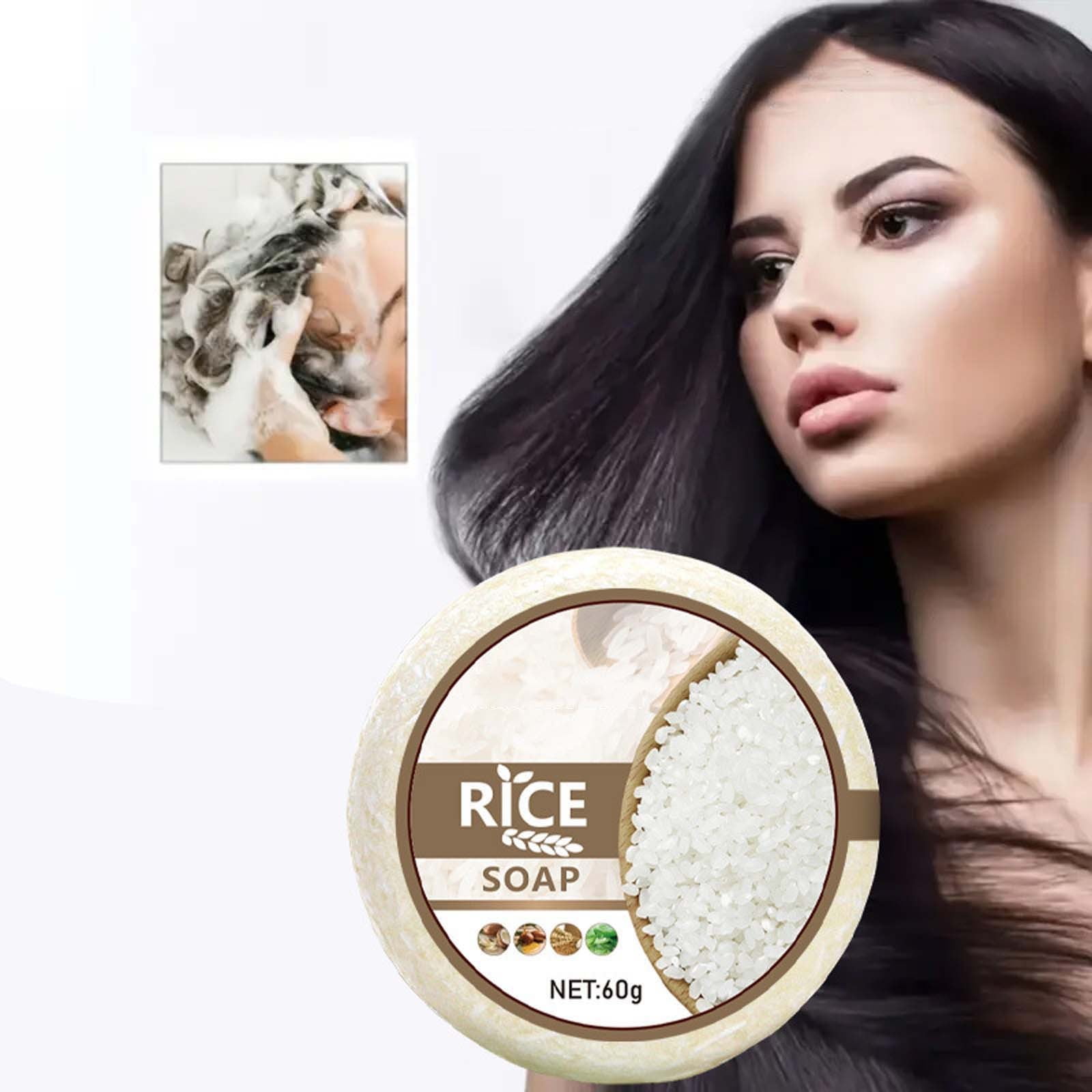 Ganfancp Rice Shampoo Bar, Gentle Cleansing Hair Care, Hydrating Nourishment Recipe, Soothing ...
