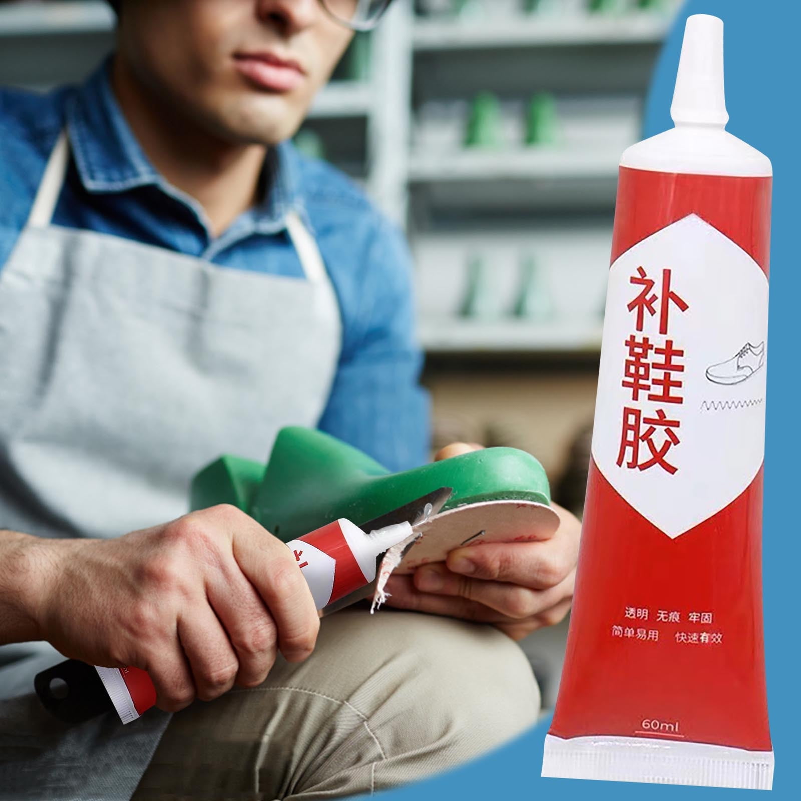 Ganfancp Shoe Repair Glue, Transparent Resin Adhesive, Strong and ...