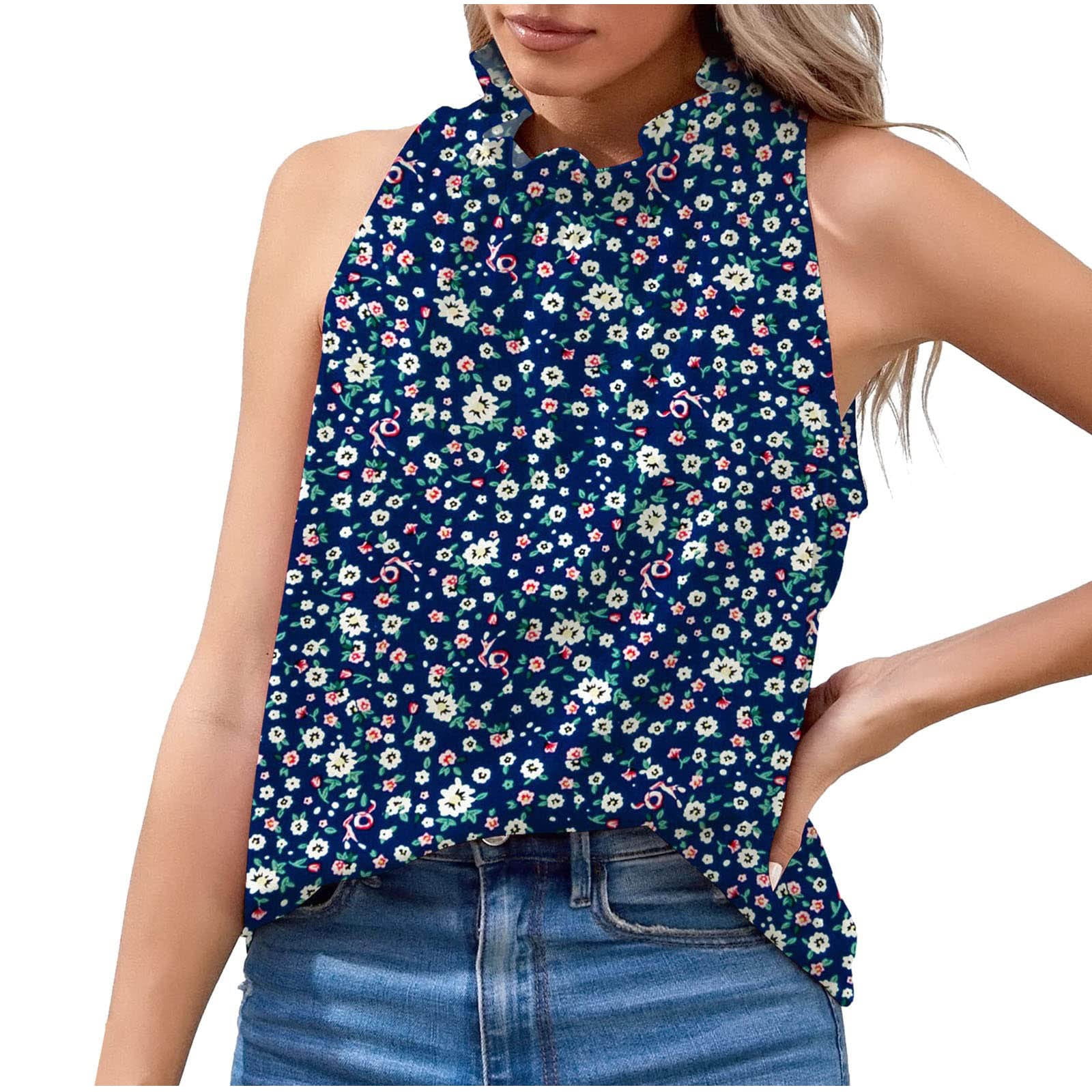 Ganfancp T Shirts For Women Womens Tank Tops Turtleneck Sweater
