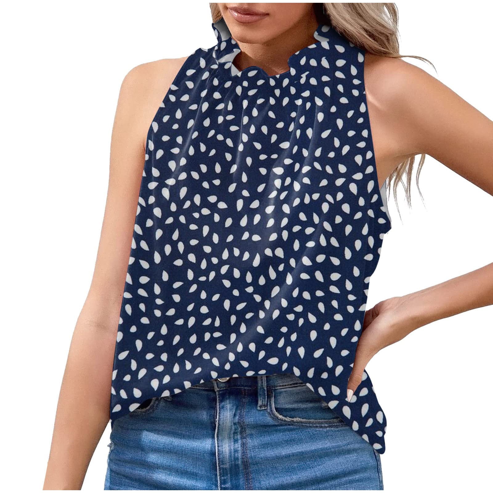 Ganfancp Tank Top For Women Womens Turtleneck Sweater T Shirts Blouses