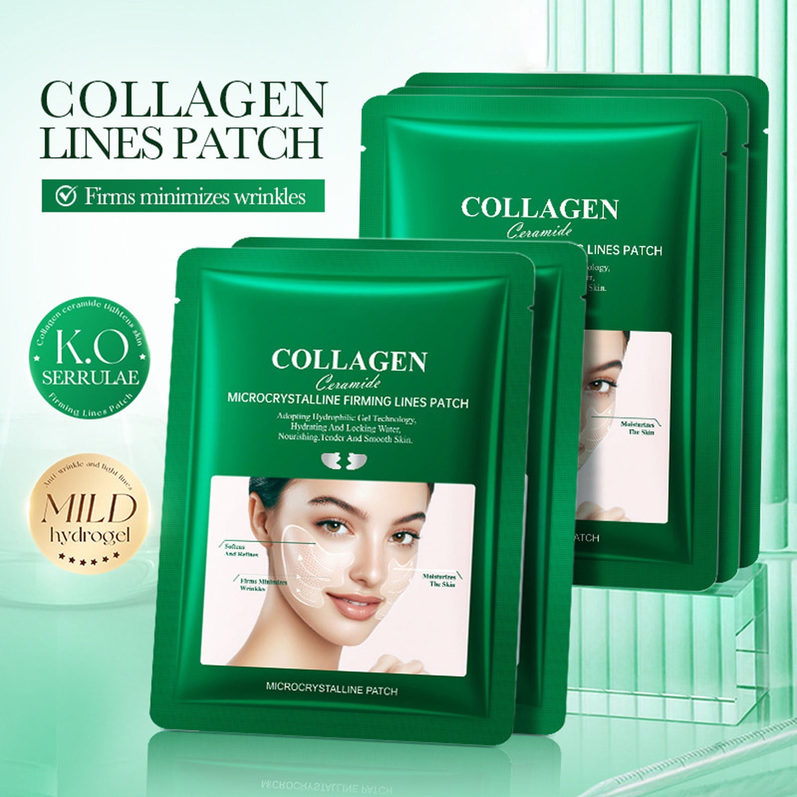 Ganfancp Texture Patch, Overnight Moisturizing Gel, Against-Wrinkle Lifting Patch, Smoothing ...