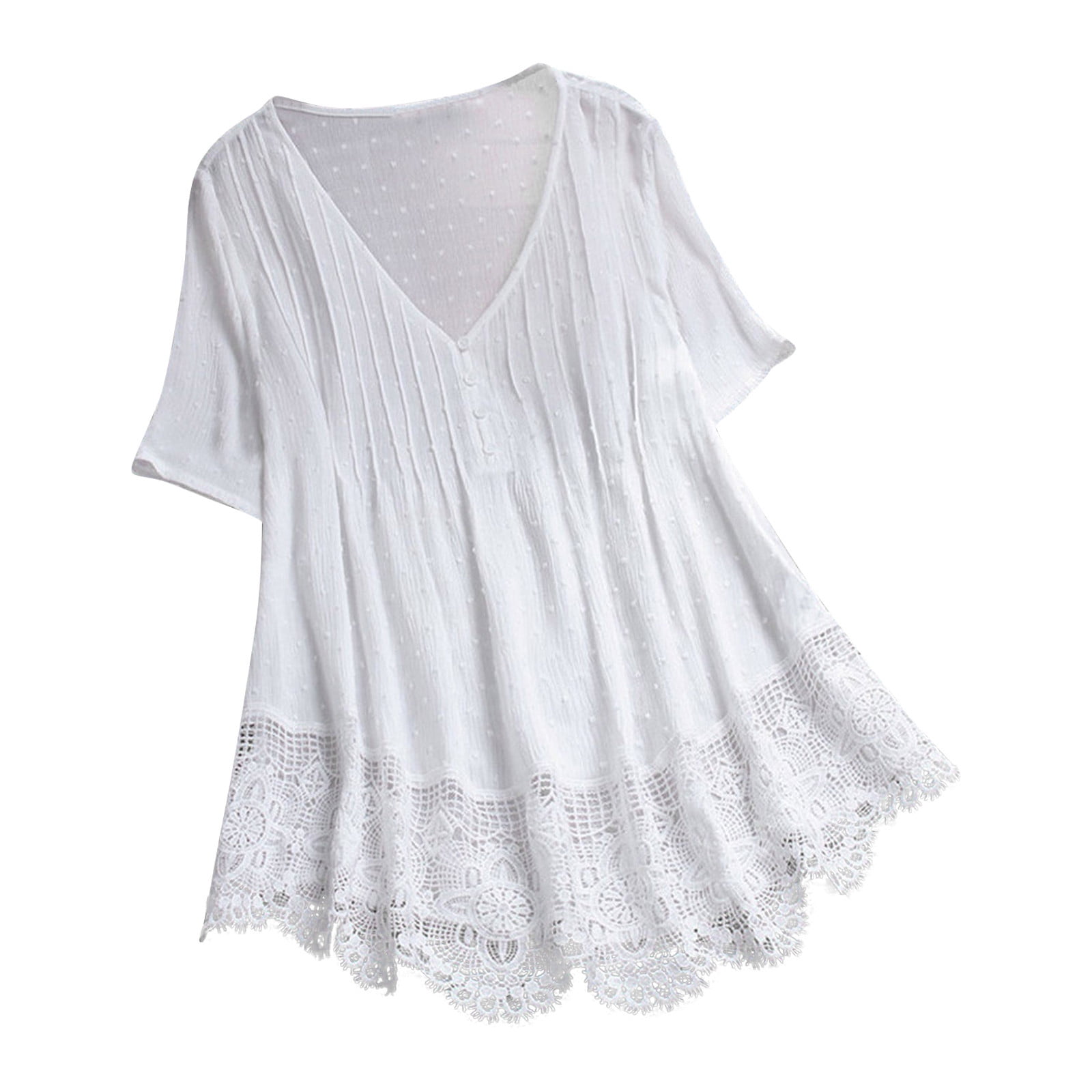 Ganfancp Trendy Tops For Women White Blouse For Women Fashion Woman