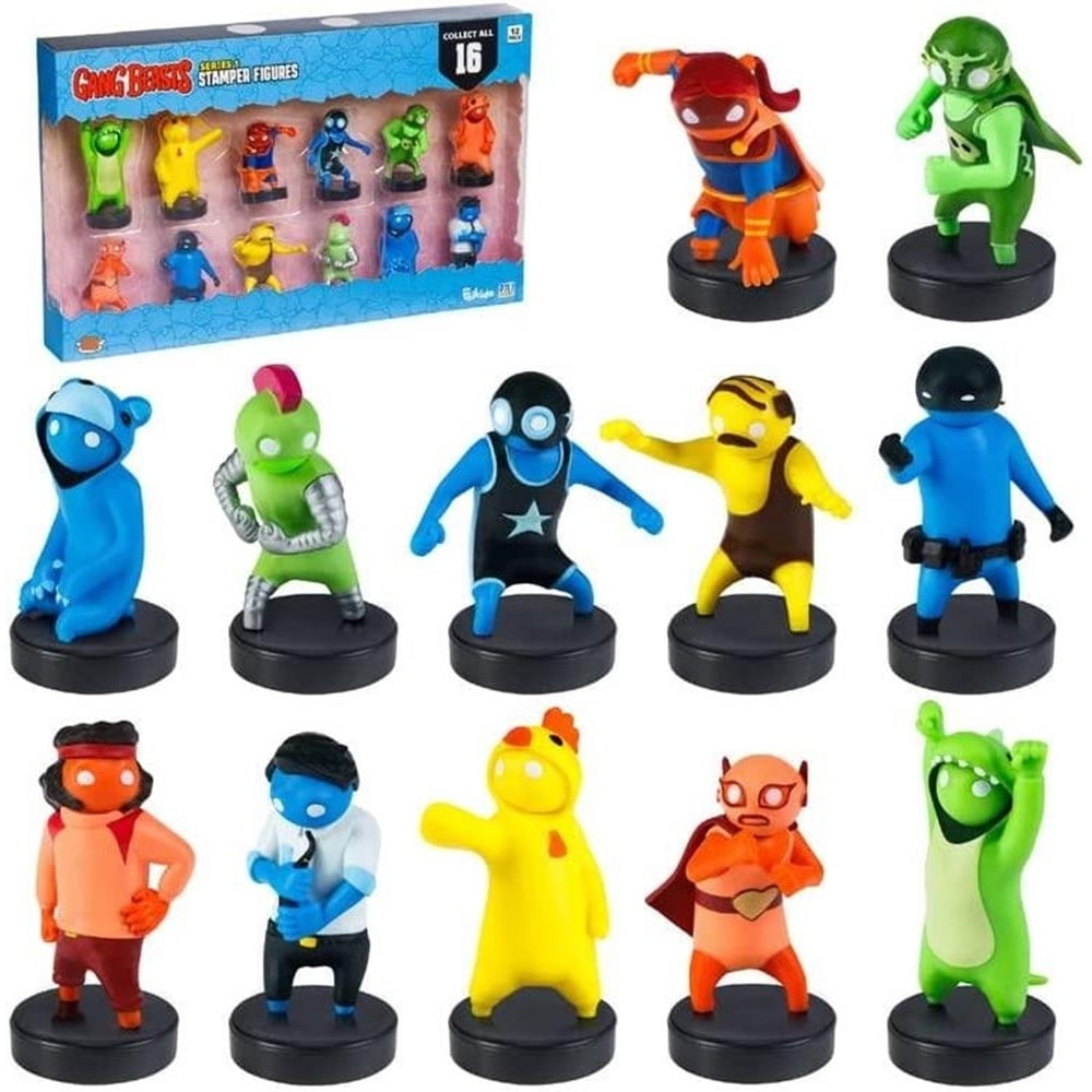 Gang Beasts 12pk Ink Stampers Party Favors Wrestler Bear Chicken PMI ...