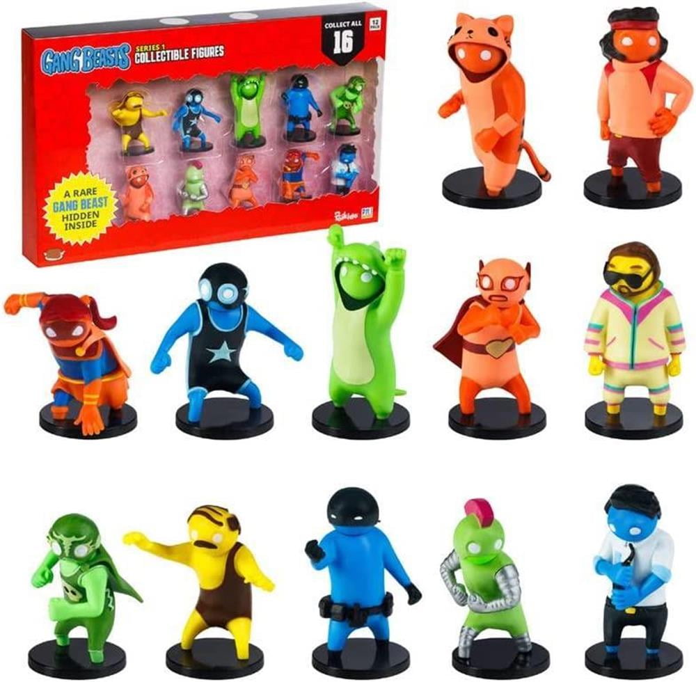 Gang Beasts Action Figures 12pk Party Supplies Gift for Video Gamer Set ...