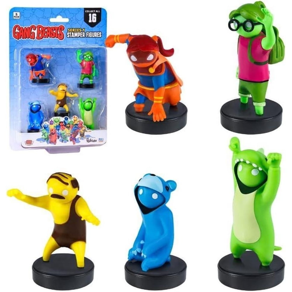 Gang Beasts Stamper Figures 5pk Mini Stamps PMI International Kids Toys ...