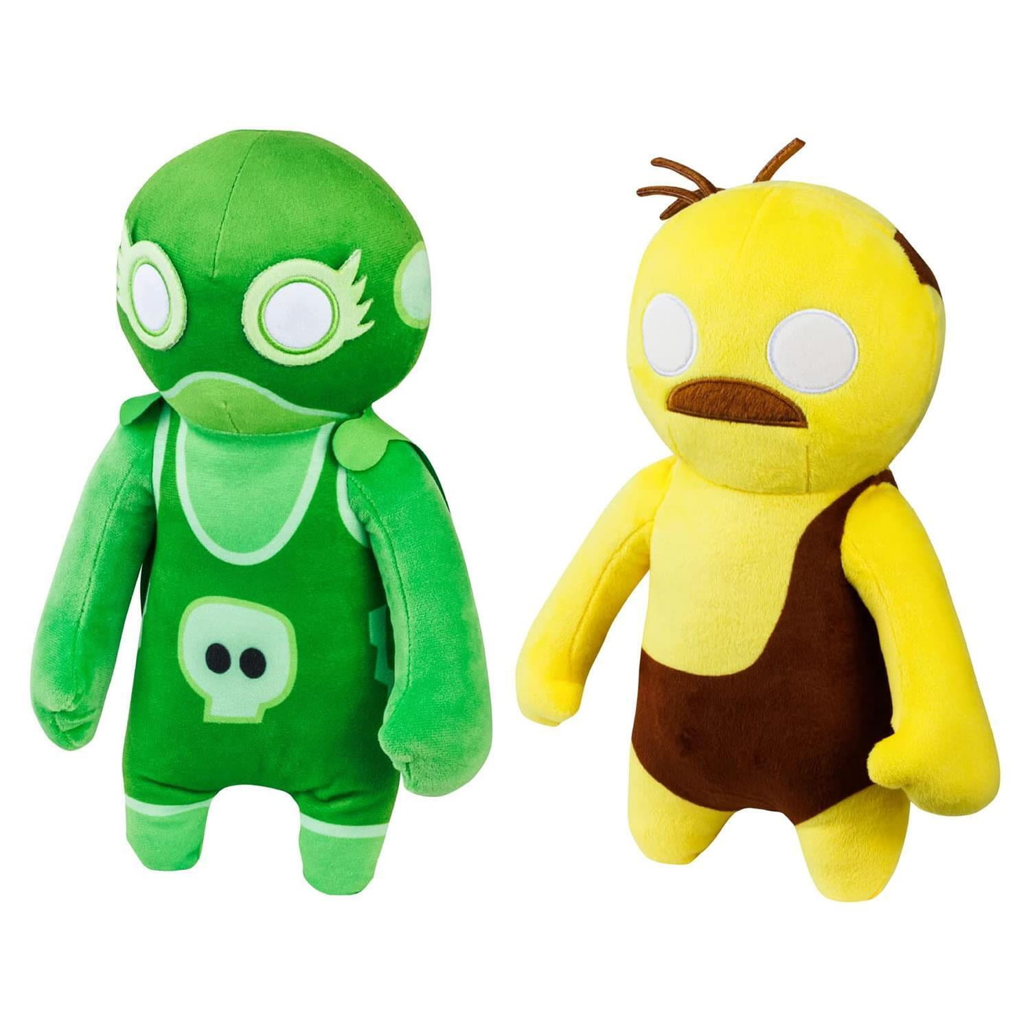 Gang Beasts Yellow and Green Wrestler Plush 2pk 12" Game Character Doll ...