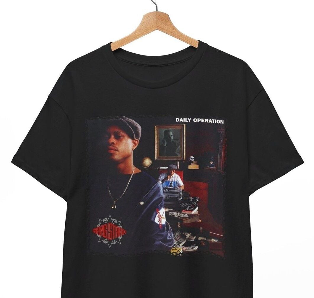 Gang Starr Daily Operation T Shirt - hip hop - DJ Premier GURU logo ...