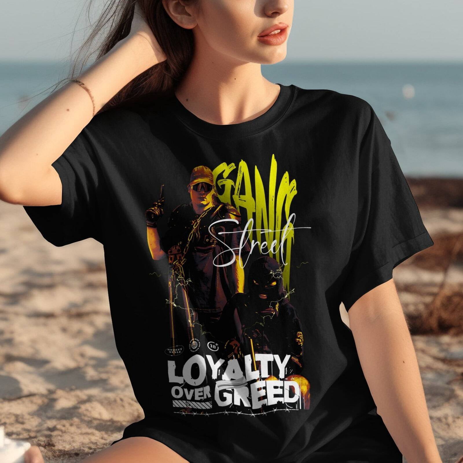 Gang Street Loyalty Creed T-Shirt, Graphic Tee, Grunge Aesthetic, Dark ...