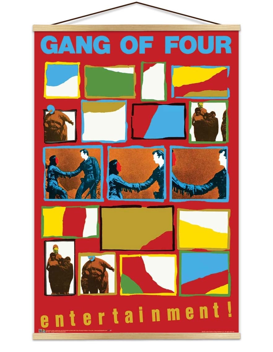 Gang of Four Entertainment Poster - 24 x 36 with Natural Wood Color ...