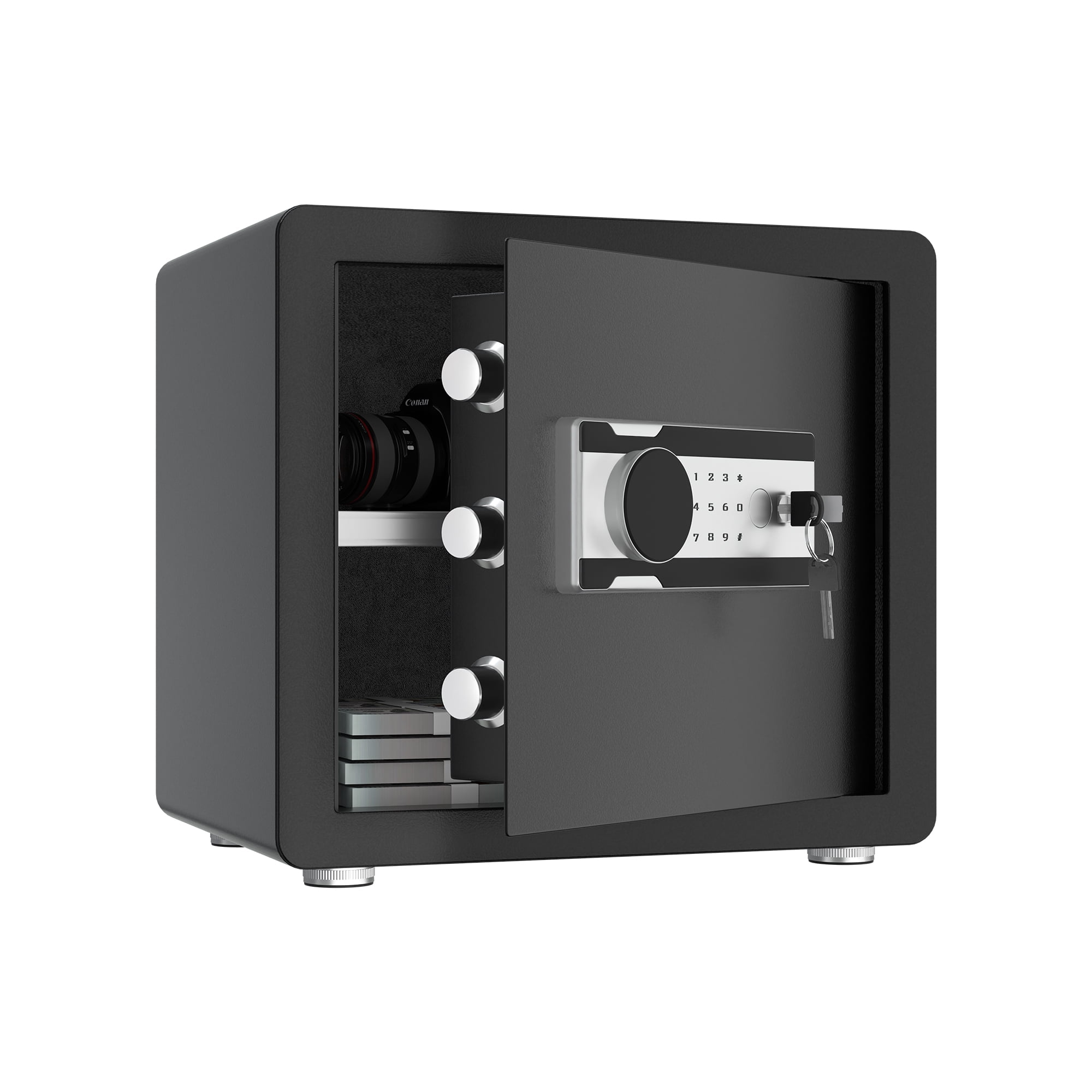 GangMei 1.5 Cubic feet Electronic Keyboard Home Safe Box, Digital ...