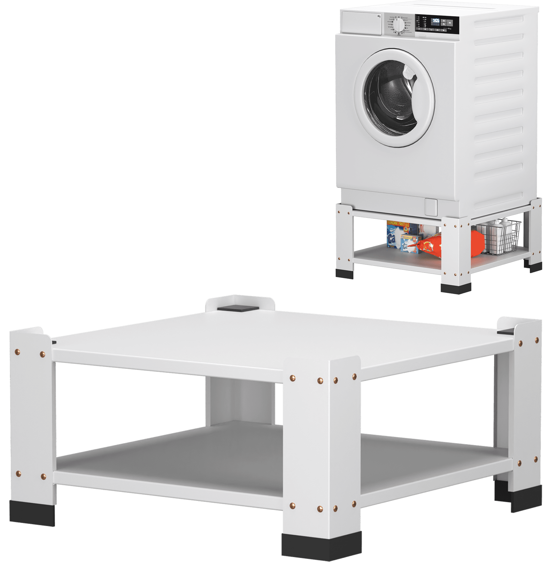 "GangMei 28"" Laundry Pedestal, Universal Fit, 700lbs Capacity, Washer ...