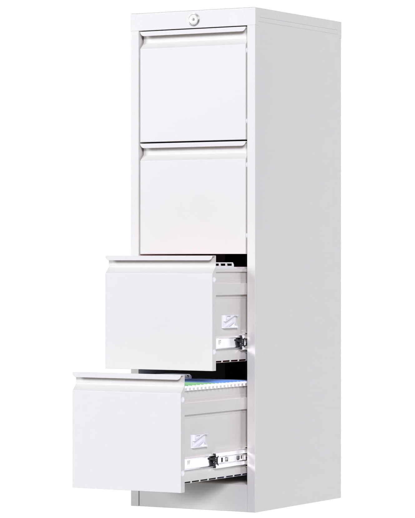 GangMei 4 Drawer File Cabinet,Locking Metal Vertical File Cabinet ...