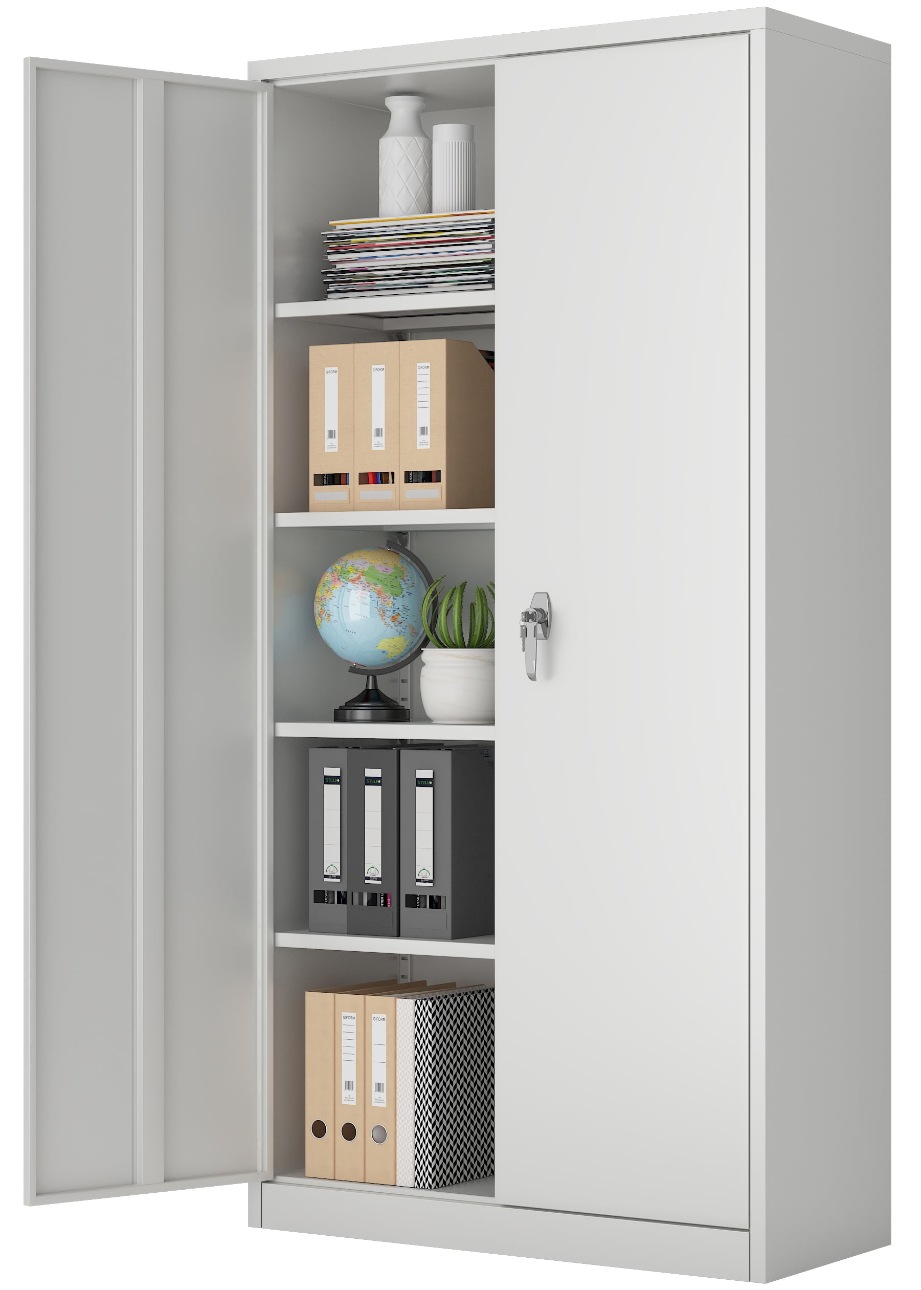 Sterilite 4 Shelf Utility Storage Cabinet White Oak | Cabinets Matttroy