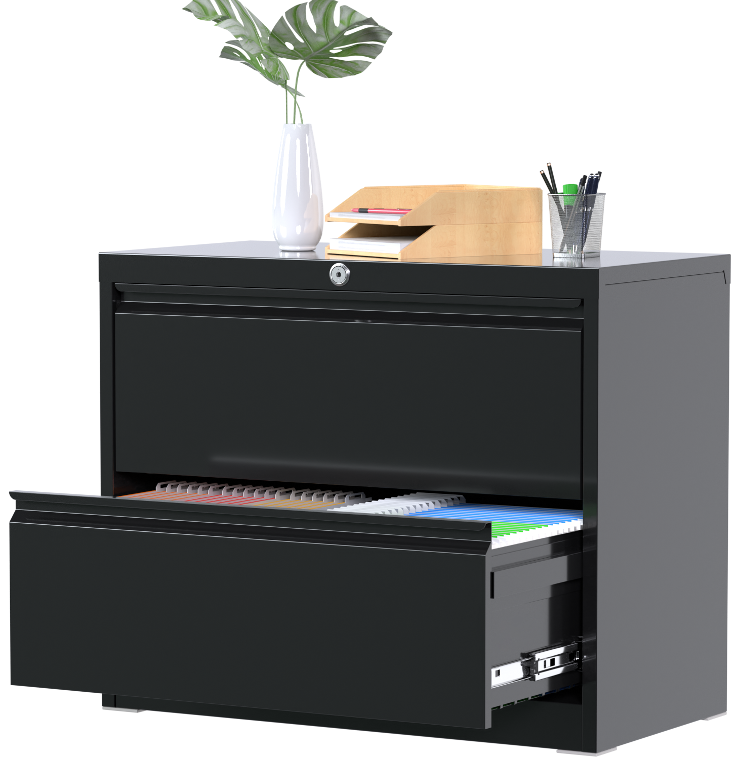 HON Vertical Metal 5-Drawer Home Office Filing Cabinet, 310 Series Full ...