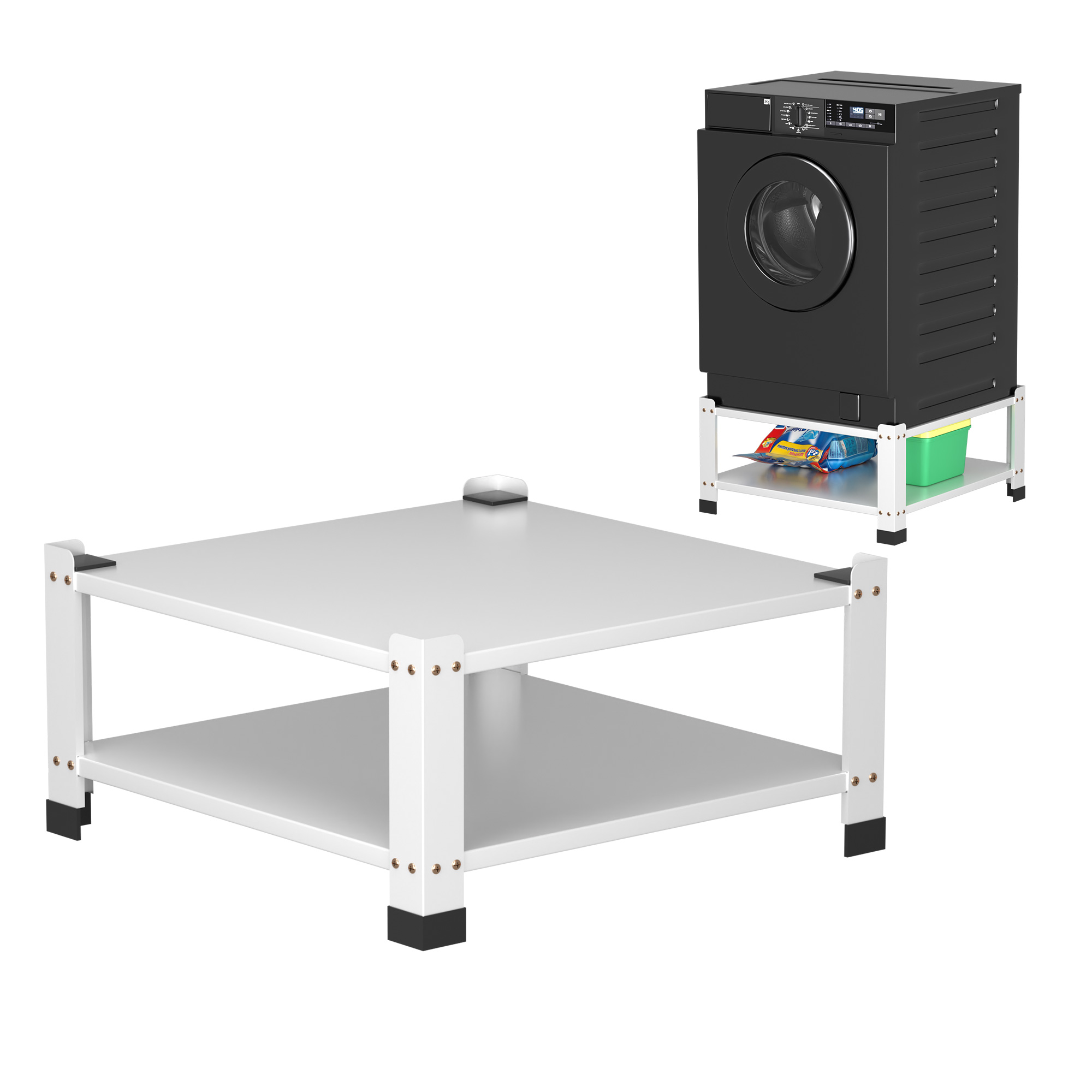 GangMei Laundry Pedestal 28" Wide for Washer and Dryer Stand, Universal ...