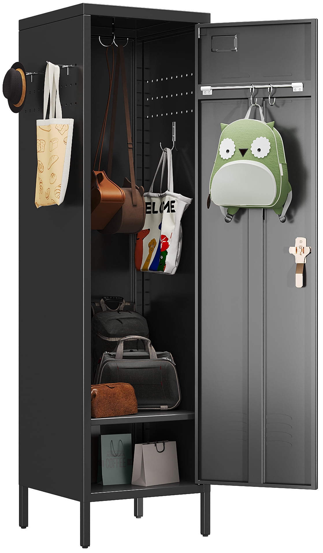 GangMei Metal Storage Locker with Hook for School Office Gym Bedroom ...