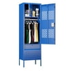 Topass Metal Storage Locker with Lockable Door, 71'' Clothing Coat ...