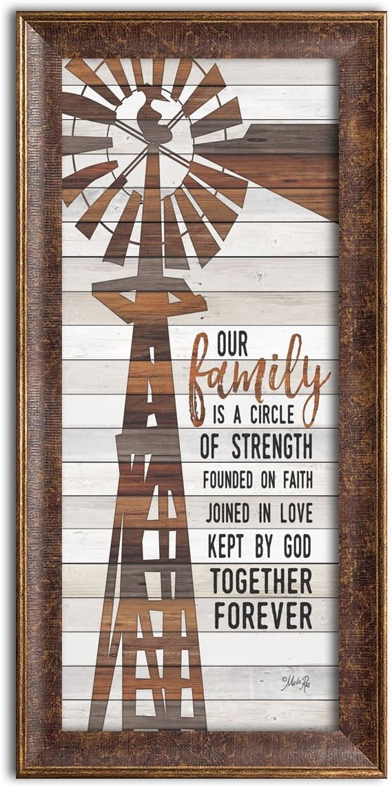 Gango Home Decor Country-Rustic Family Circle Windmill by Marla Rae ...