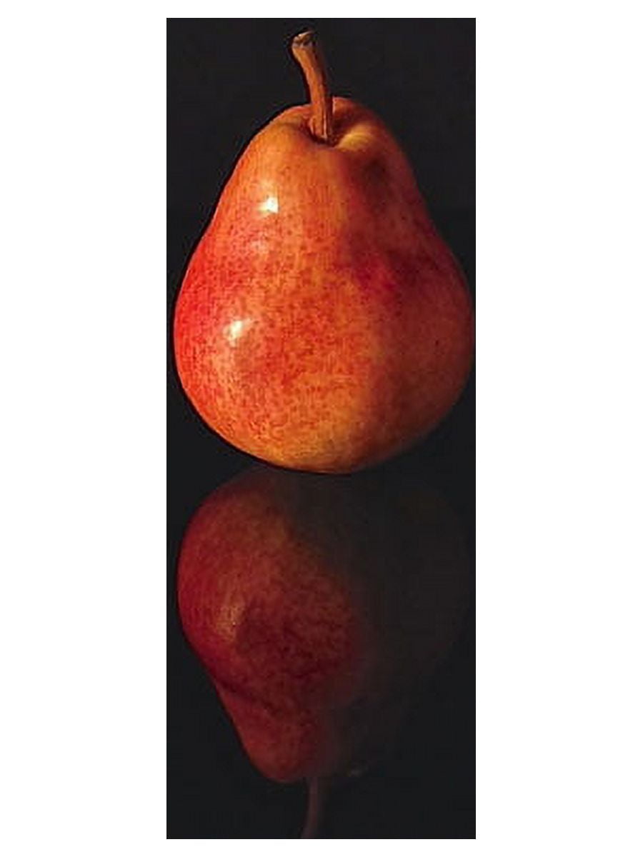 Gango Home Decor Pear Reflection by Monika Burkhart (Printed on Paper ...