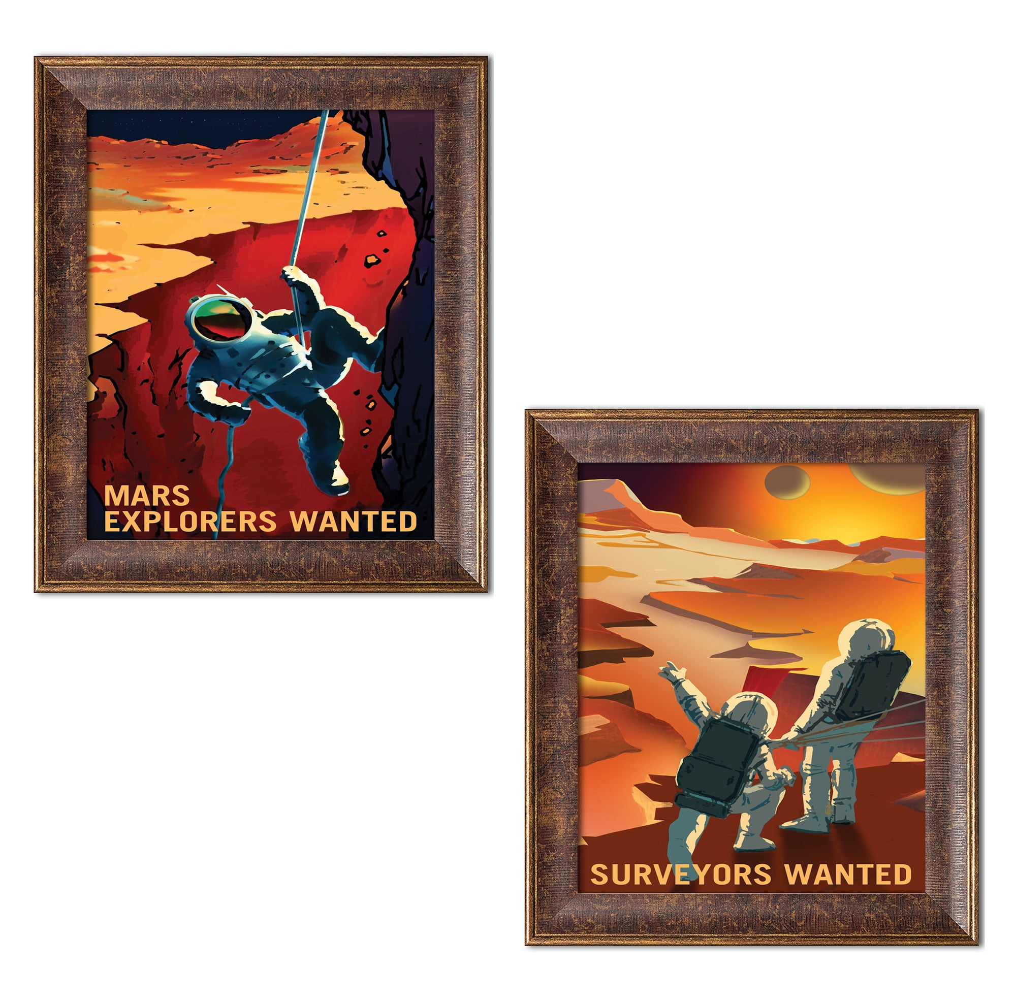 Gango Home Decor Vertical Explorers Wanted & Surveyors Wanted by NASA ...