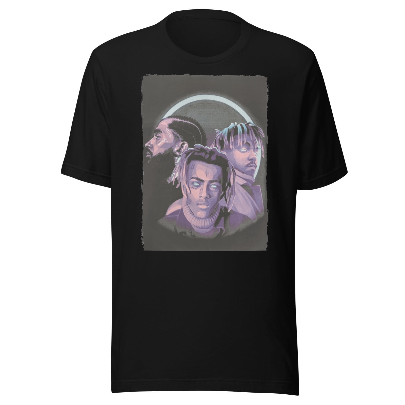 Gangsta Rap T-shirt R.I.P Portrait of 3 Rap Artists 100% Cotton Crew ...