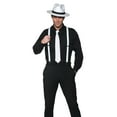 Gangster 3 Piece Adult Costume Accessory Kit | White | One Size ...