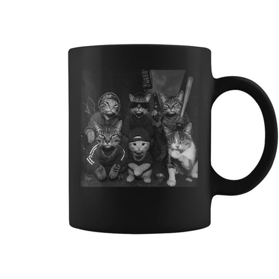 Gangster Cats Kitty Gang Meme Coffee Mugs - Walmart.com