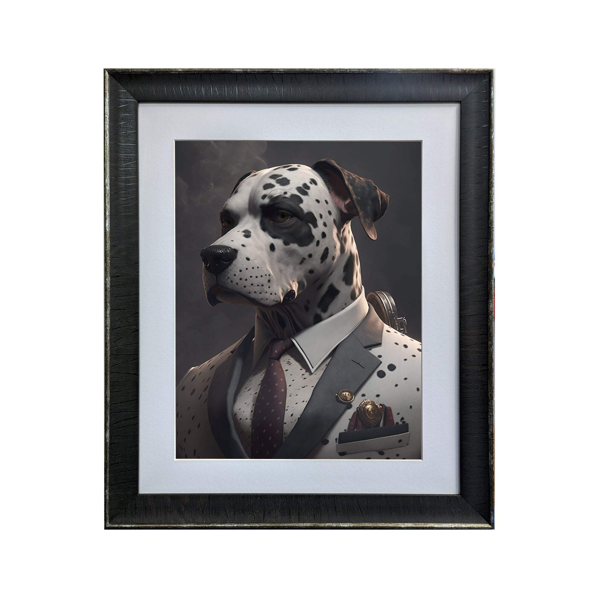Gangster Dalmatian Dog - The Zoo Mafia Collection- Framed Art Photo ...