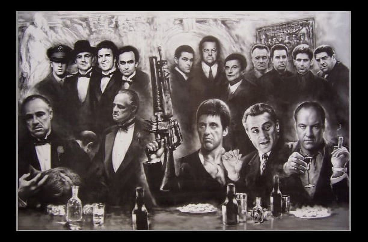 Gangsters Collage Poster Print (36 x 24) - Walmart.com