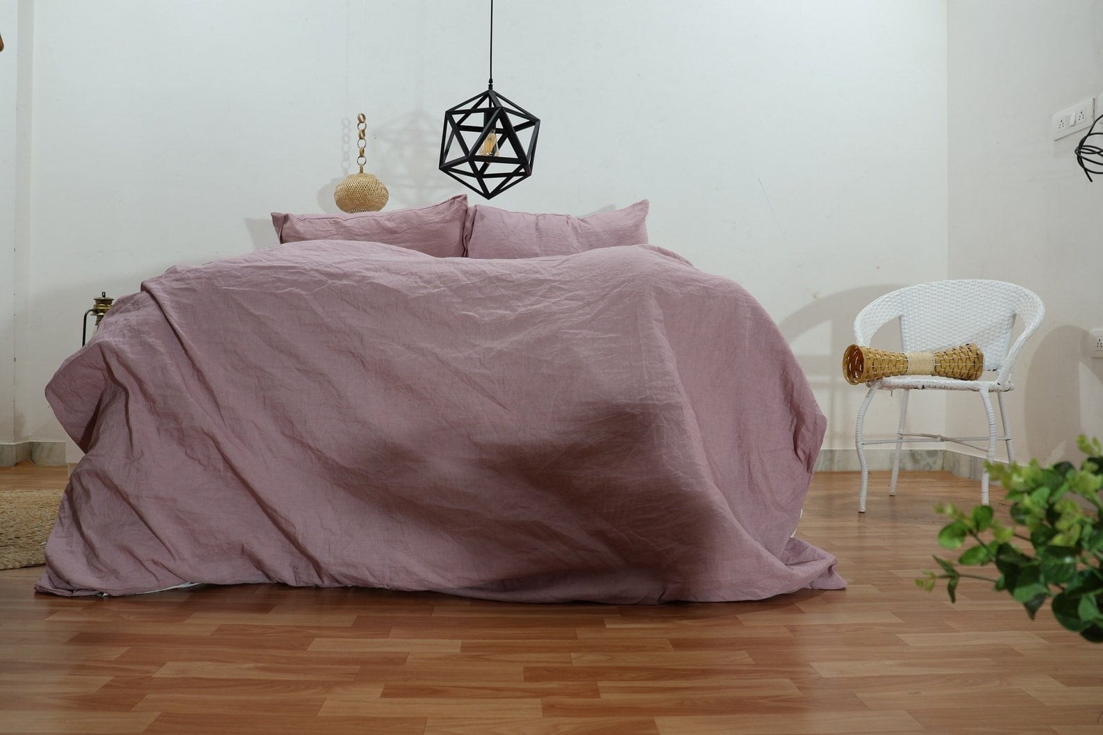 Gangwal Export Super Soft & Luxury pink Grey Colour Duvet Cover Set 3 ...
