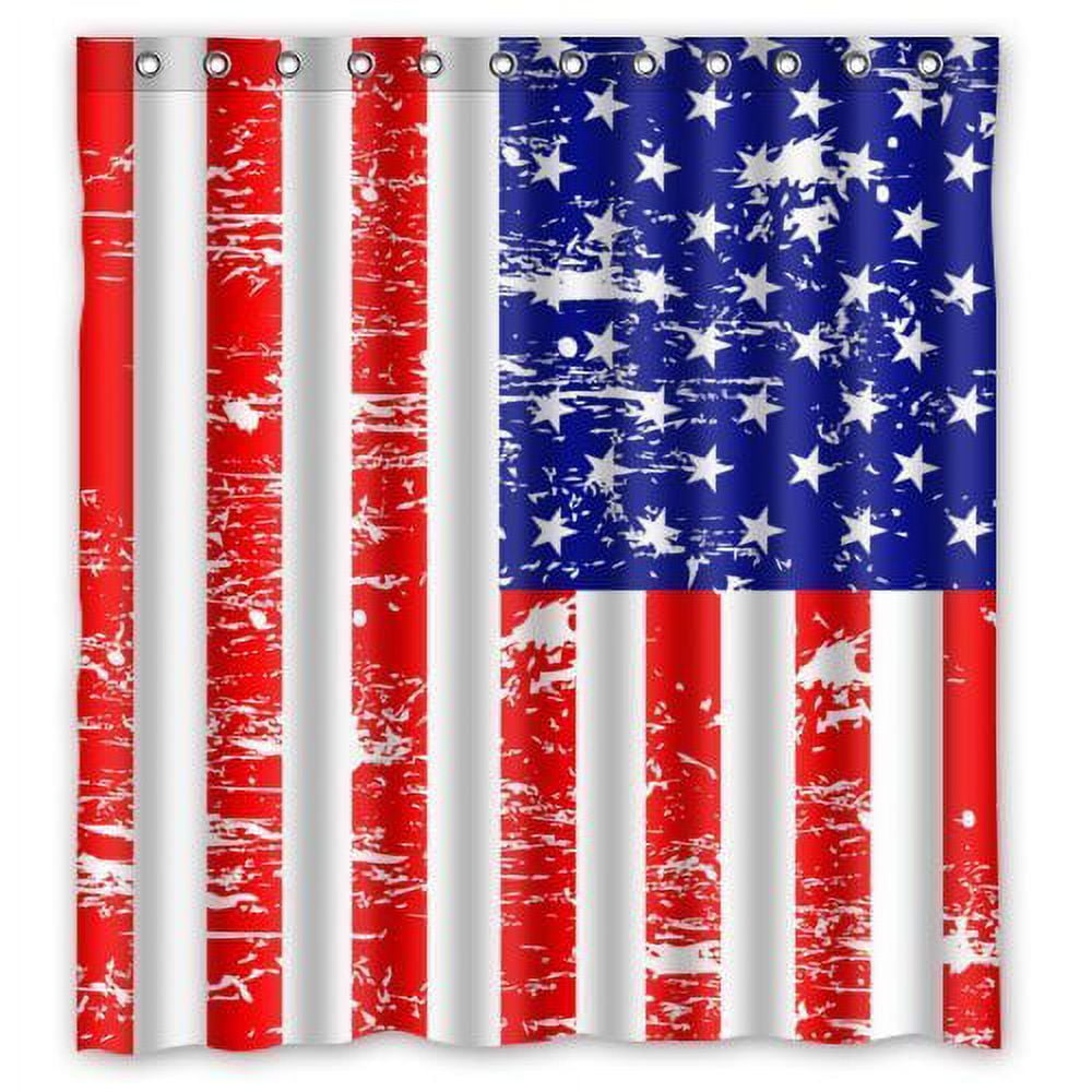 Ganma Vintage American Flag The U.S Flag Stars And Stripe Flag Shower ...