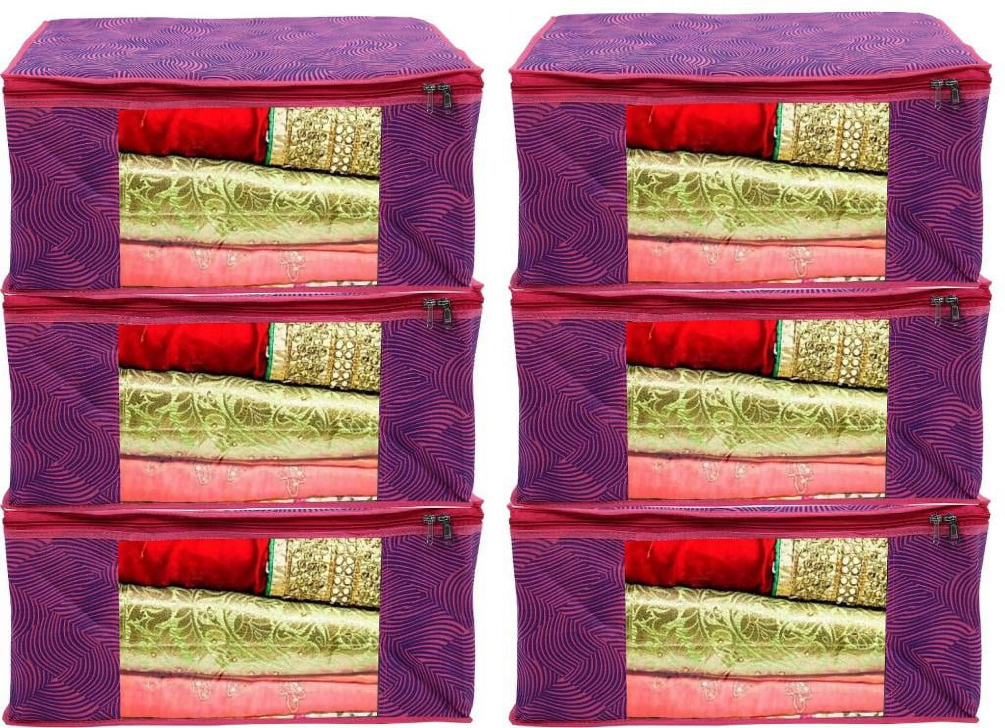 Ganpati Bags Presents Leheriya Print Saree Covers With Zip|Saree Covers ...