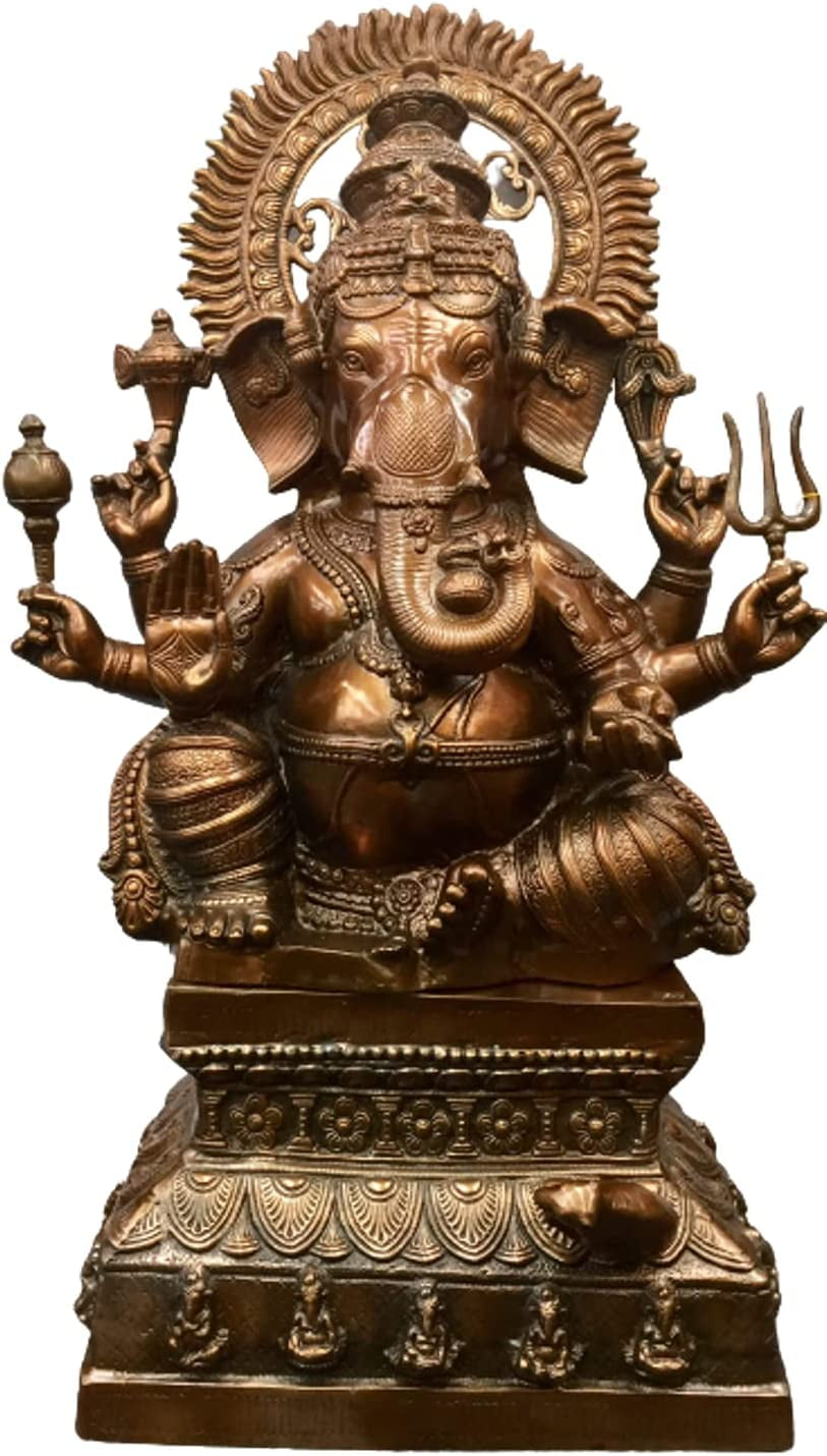 Ganpati Statue, Large Ganesha Sculpture, Hindu God Idol, Ganpati Murti ...