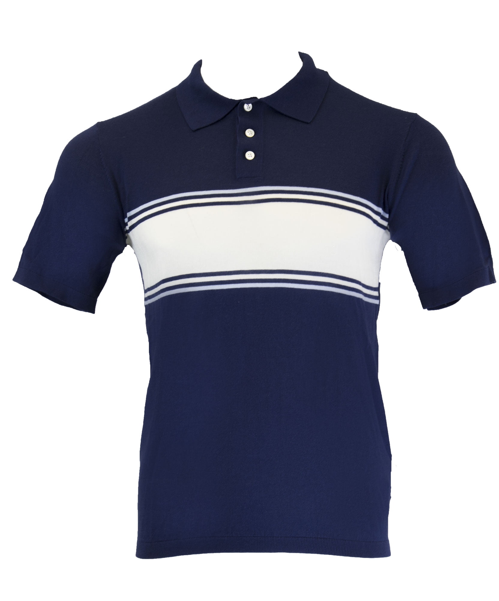 Gant Diamond G Men's Cotton Silk Stripe Polo (89030), Medium, Persian ...