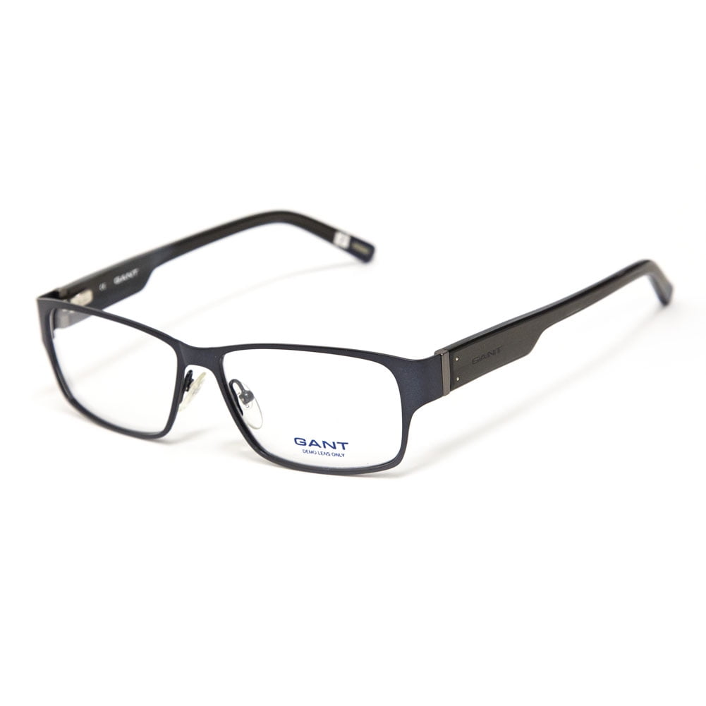 Gant Leopold Rectangular Eyeglass Frames 54mm Satin Navy - Walmart.com