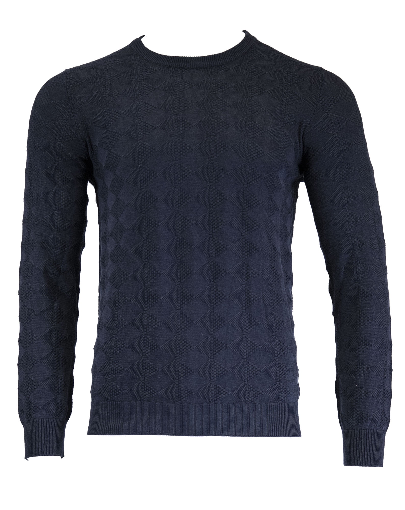 Gant Men's O2 Silk Blend Texture Crew, Medium, Marine - Walmart.com